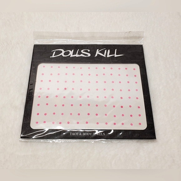 Dolls Kill | Makeup | New Y2k Dolls Kill Pink Face Body Jewels | Poshmark